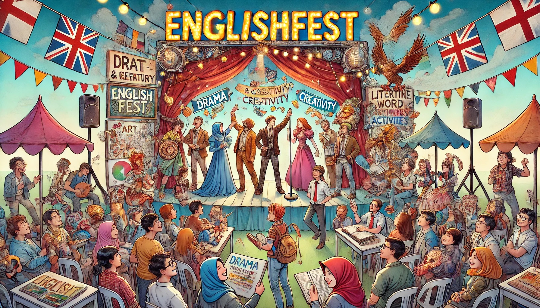 Drama dan Kreativitas Bersatu di EnglishFest! 2025 - FAKULTAS BAHASA ...